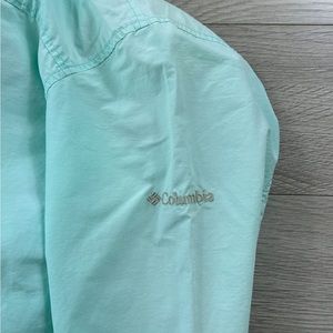 Columbia | Jackets & Coats | Columbia Light Blue Cotton Hooded Light ...